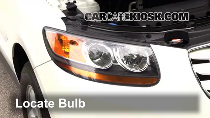 Headlight Change 2007-2012 Hyundai Santa Fe - 2011 Hyundai Santa Fe GLS ...