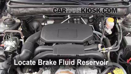 2010-2014 Subaru Legacy Brake Fluid Level Check - 2011 Subaru Legacy 2 ...