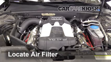 How to Change Engine Air Filter: 2011 Audi S4 3.0L V6 Supercharged