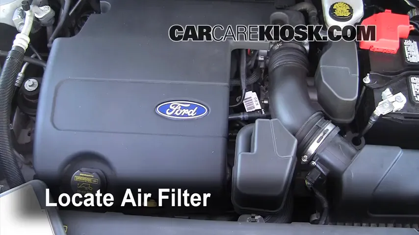 How to Change Engine Air Filter: 2011 Ford Explorer XLT 3.5L V6