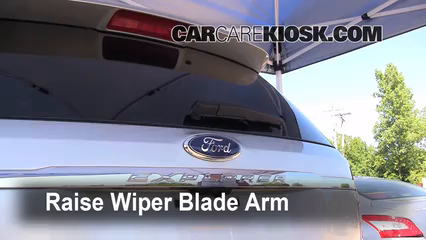 Rear Windshield Wiper Blade Change: 2011 Ford Explorer XLT 3.5L V6