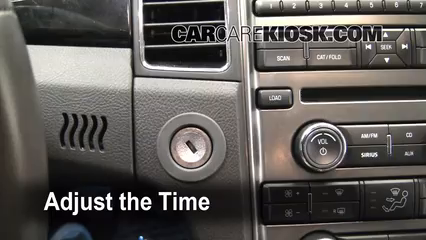 How to Set the Clock / Change Time on a 2011 Ford Taurus SHO 3.5L V6 Turbo