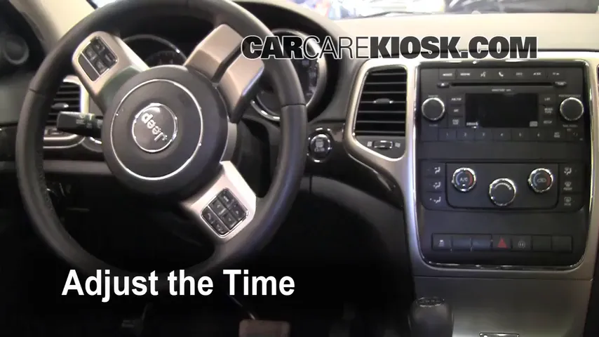 How to Set the Clock / Change Time on a 2011 Jeep Grand Cherokee ...
