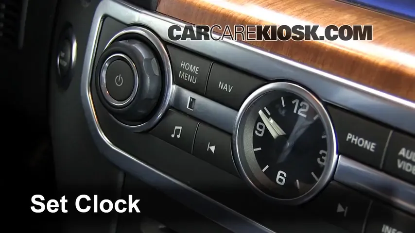 How to Set the Clock / Change Time on a 2011 Land Rover LR4 HSE 5.0L V8