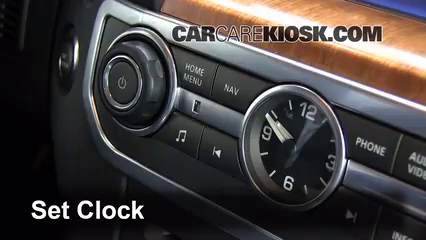 How to Set the Clock / Change Time on a 2011 Land Rover LR4 HSE 5.0L V8
