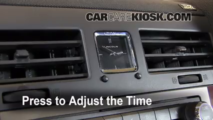 How to Set the Clock / Change Time on a 2007 Lincoln Navigator L Luxury ...