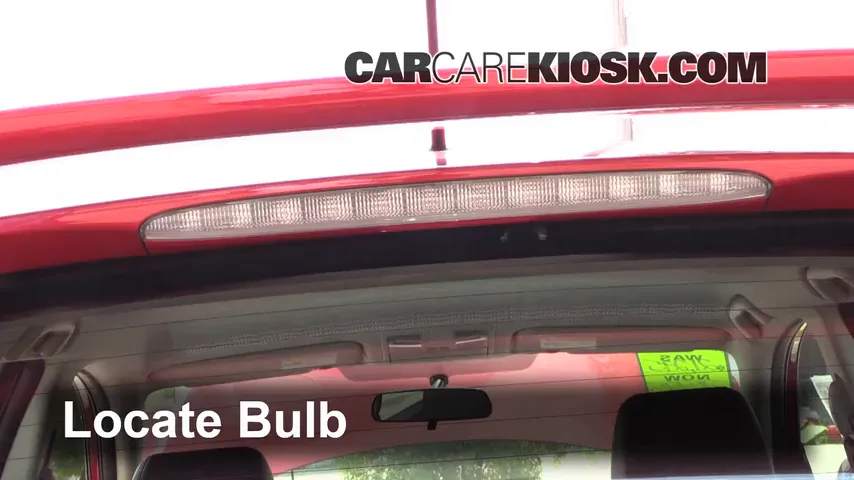 3rd Brake Light Bulb Replacement on a 2011 Mazda 3 Mazdaspeed 2.3L 4 ...