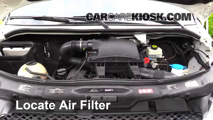 How to Change Engine Air Filter: 2011 Mercedes-Benz Sprinter 2500 3.0L ...