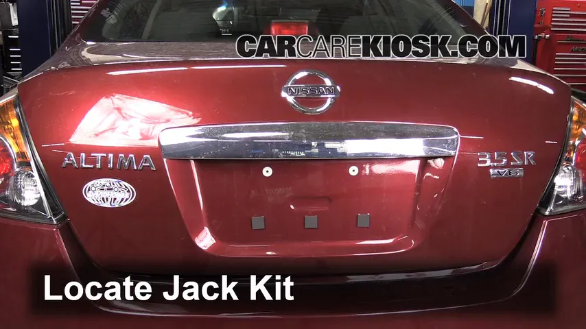 How To Jack Up a 2010 Nissan Altima 2.5L 4 Cyl.