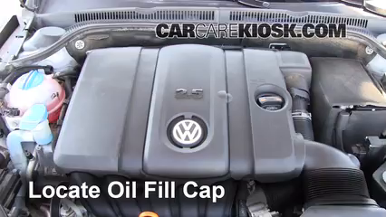 How to Check Brake Fluid Level: 2011 Volkswagen Jetta SE 2.5L 5 Cyl. Sedan