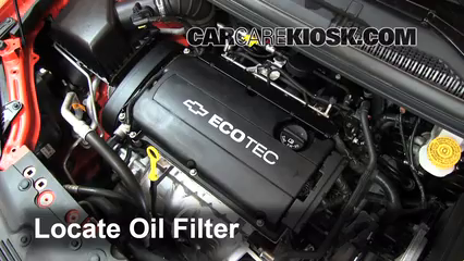 Oil & Filter Change Chevrolet Sonic (2012-2016) - 2012 Chevrolet Sonic ...