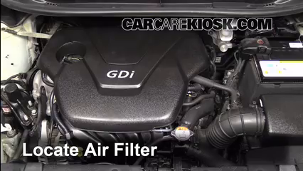 Air Filter How-To: 2012-2012 Kia Rio5 - 2012 Kia Rio5 LX 1.6L 4 Cyl.