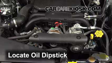 Check Oil Level 2010-2014 Subaru Outback - 2012 Subaru Outback 2.5i ...