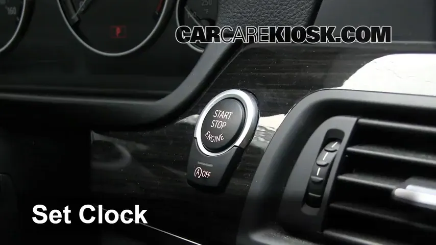 How to Set the Clock / Change Time on a 2012 BMW 528i xDrive 2.0L 4 Cyl ...
