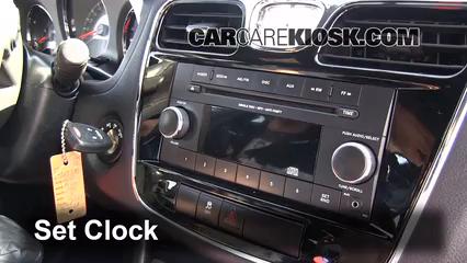 How to Set the Clock / Change Time on a 2012 Chrysler 200 LX 2.4L 4 Cyl ...