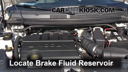 How to Check Brake Fluid Level: 2012 Lincoln MKT 3.7L V6
