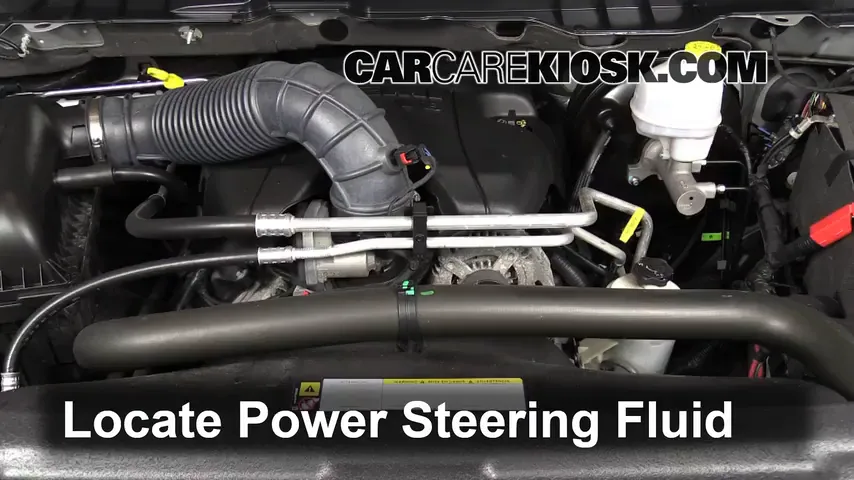 Check Power Steering Level: 2012 Ram 1500 SLT 5.7L V8 Crew Cab Pickup