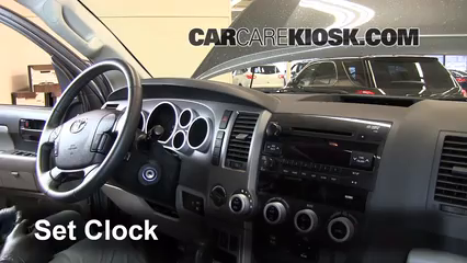 How to Set the Clock / Change Time on a 2012 Toyota Sequoia SR5 4.6L V8