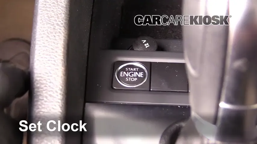 How to Set the Clock / Change Time on a 2012 Volkswagen Jetta TDI 2.0L ...
