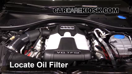 Oil & Filter Change Audi A6 Quattro (2012-2018) - 2013 Audi A6 Quattro ...