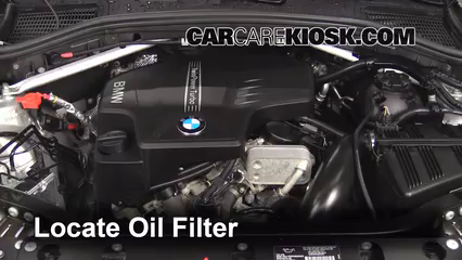 Oil & Filter Change BMW X3 (2011-2017) - 2013 BMW X3 xDrive28i 2.0L 4 ...