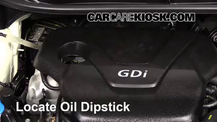 Transmission Fluid Level Check 2013 Kia Rio LX 1.6L 4 Cyl. Sedan