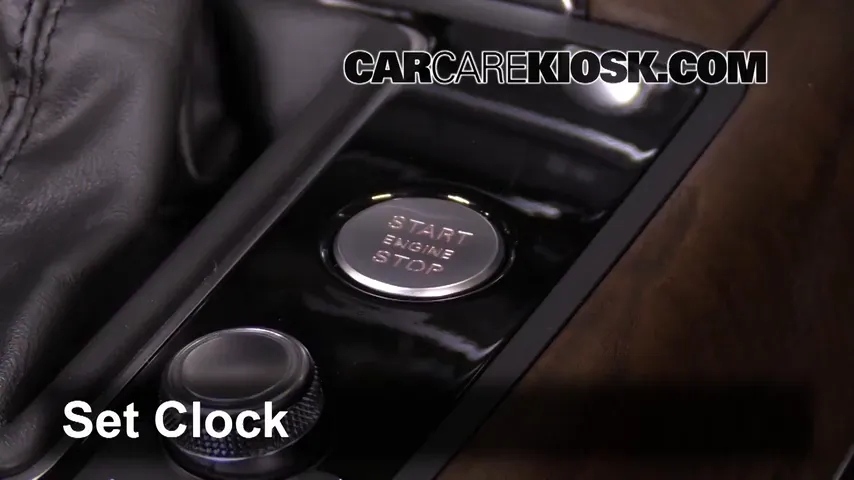 How to Set the Clock / Change Time on a 2013 Audi A6 Quattro Premium 3 ...