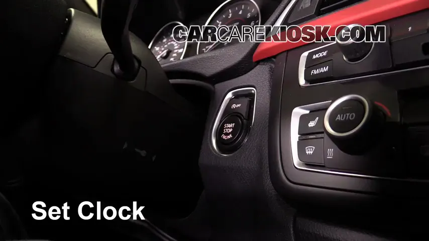 How to Set the Clock / Change Time on a 2013 BMW 320i 2.0L 4 Cyl. Turbo