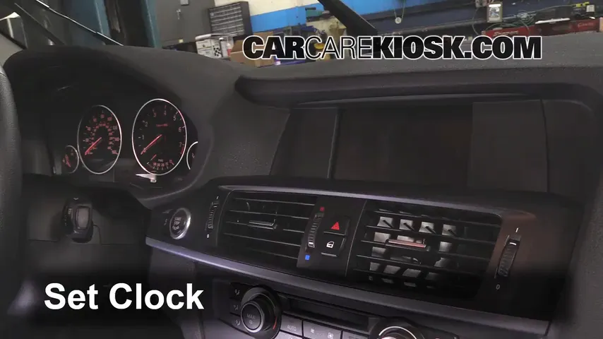 How to Set the Clock / Change Time on a 2013 BMW X3 xDrive28i 2.0L 4 ...