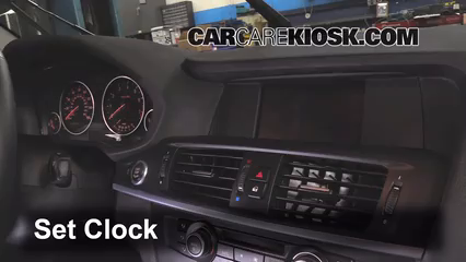 How to Set the Clock / Change Time on a 2013 BMW X3 xDrive28i 2.0L 4 ...