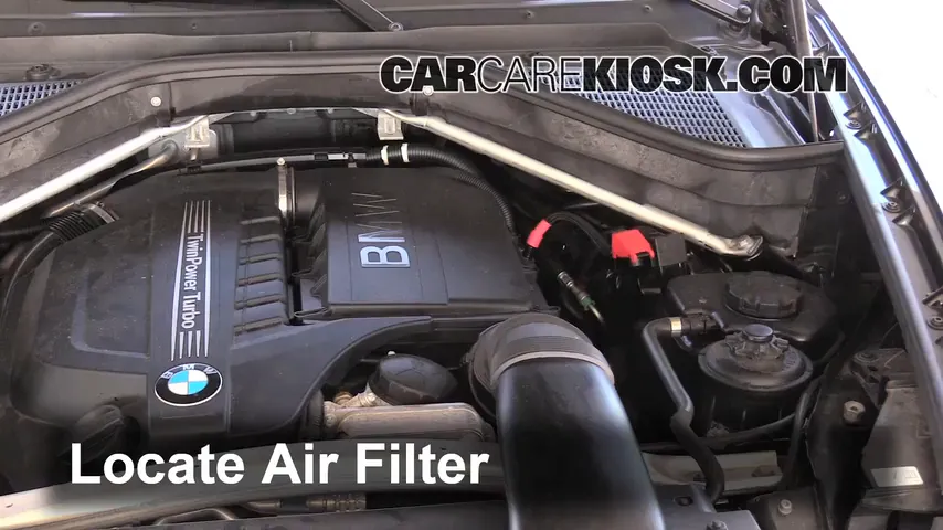 How to Change Engine Air Filter: 2013 BMW X5 xDrive35i 3.0L 6 Cyl. Turbo