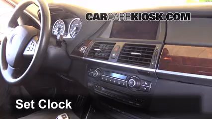 How to Set the Clock / Change Time on a 2013 BMW X5 xDrive35i 3.0L 6 ...