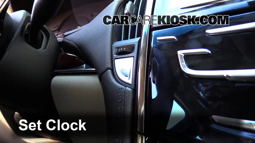 How to Set the Clock / Change Time on a 2013 Cadillac ATS Performance 3 ...