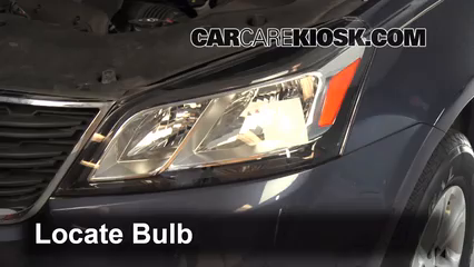 Headlight Bulb Replacement: 2014 Chevrolet Traverse LT 3.6L V6