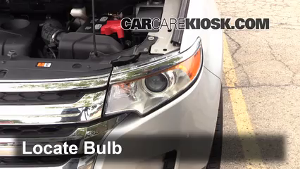 Headlight Bulb Replacement: 2013 Ford Edge SEL 3.5L V6