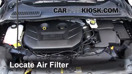 How to Change Engine Air Filter: 2013 Ford Escape SEL 2.0L 4 Cyl. Turbo