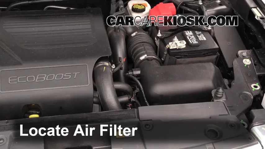 How to Change Engine Air Filter: 2018 Ford Flex Limited 3.5L V6 Turbo ...