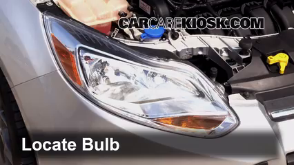 Headlight Bulb Replacement: 2013 Ford Focus SE 2.0L 4 Cyl. FlexFuel ...