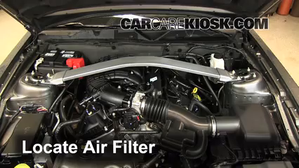 How to Change Engine Air Filter: 2013 Ford Mustang 3.7L V6 Convertible