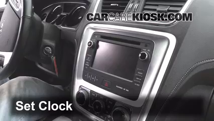 How to Set the Clock / Change Time on a 2013 GMC Acadia SLT 3.6L V6