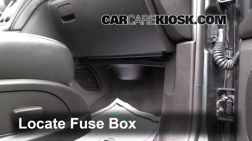 Interior Fuse Box Location: 2016 GMC Acadia SLT 3.6L V6
