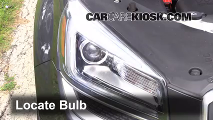 Headlight Bulb Replacement: 2013 GMC Acadia SLT 3.6L V6