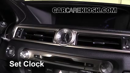 How to Set the Clock / Change Time on a 2013 Lexus GS350 3.5L V6
