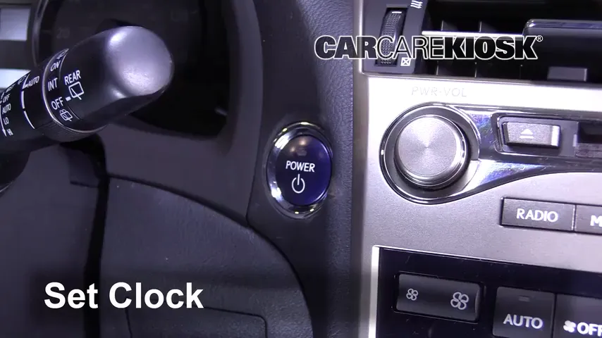 How to Set the Clock / Change Time on a 2013 Lexus RX450h 3.5L V6