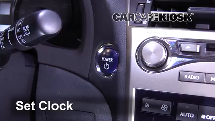 How to Set the Clock / Change Time on a 2013 Lexus RX450h 3.5L V6