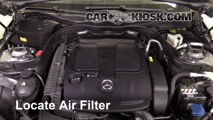 How to Change Engine Air Filter: 2013 Mercedes-Benz E350 4Matic 3.5L V6 ...