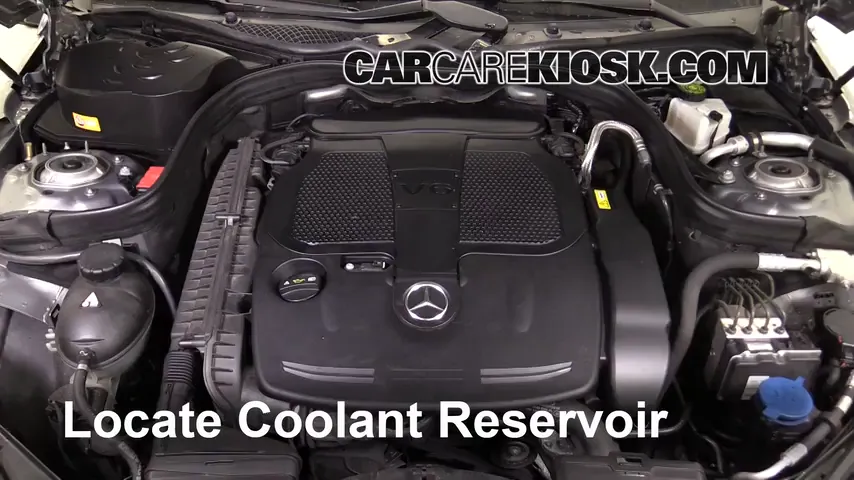 How to Add Coolant: 2013 Mercedes-Benz E350 4Matic 3.5L V6 Sedan