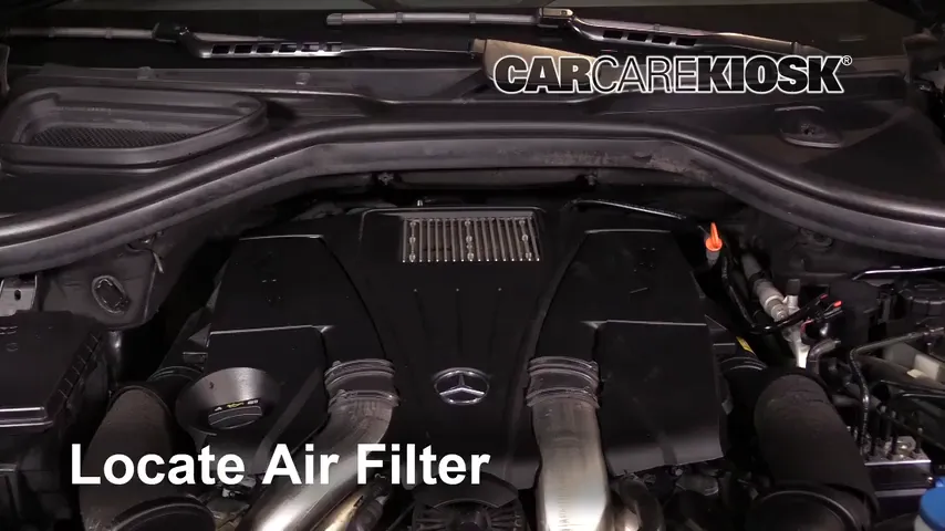 How to Change Engine Air Filter: 2013 Mercedes-Benz GL450 4.6L V8 Turbo