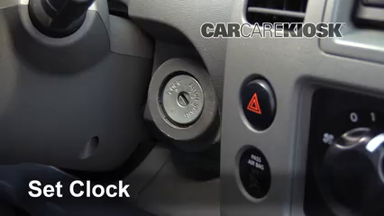 How to Set the Clock / Change Time on a 2013 Nissan Frontier SV 2.5L 4 ...