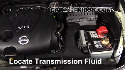 Add Transmission Fluid: 2013 Nissan Maxima SV 3.5L V6
